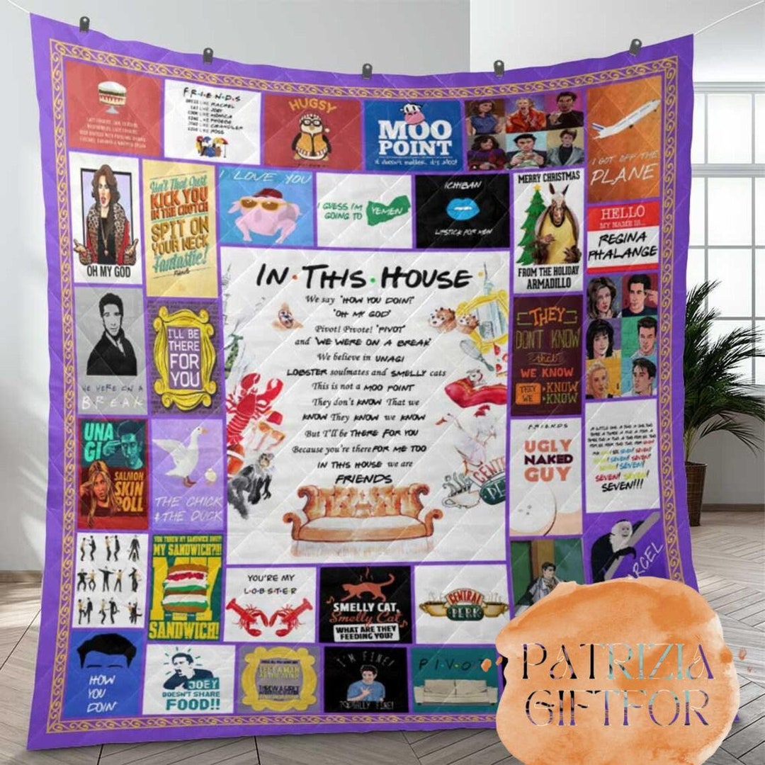 Christmas Friends Tv Show Quilt Christmas Movie Quilt - Etsy