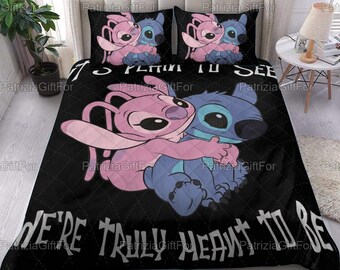 Angel and Stitch Bed Set - Etsy