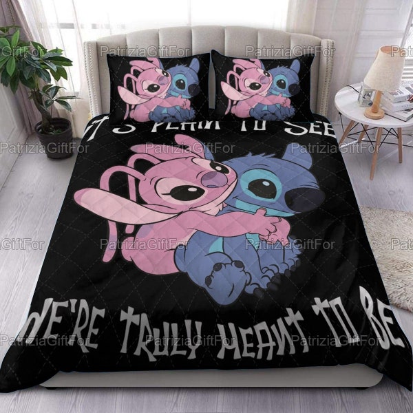 Stitch Queen Bedding Set - Etsy