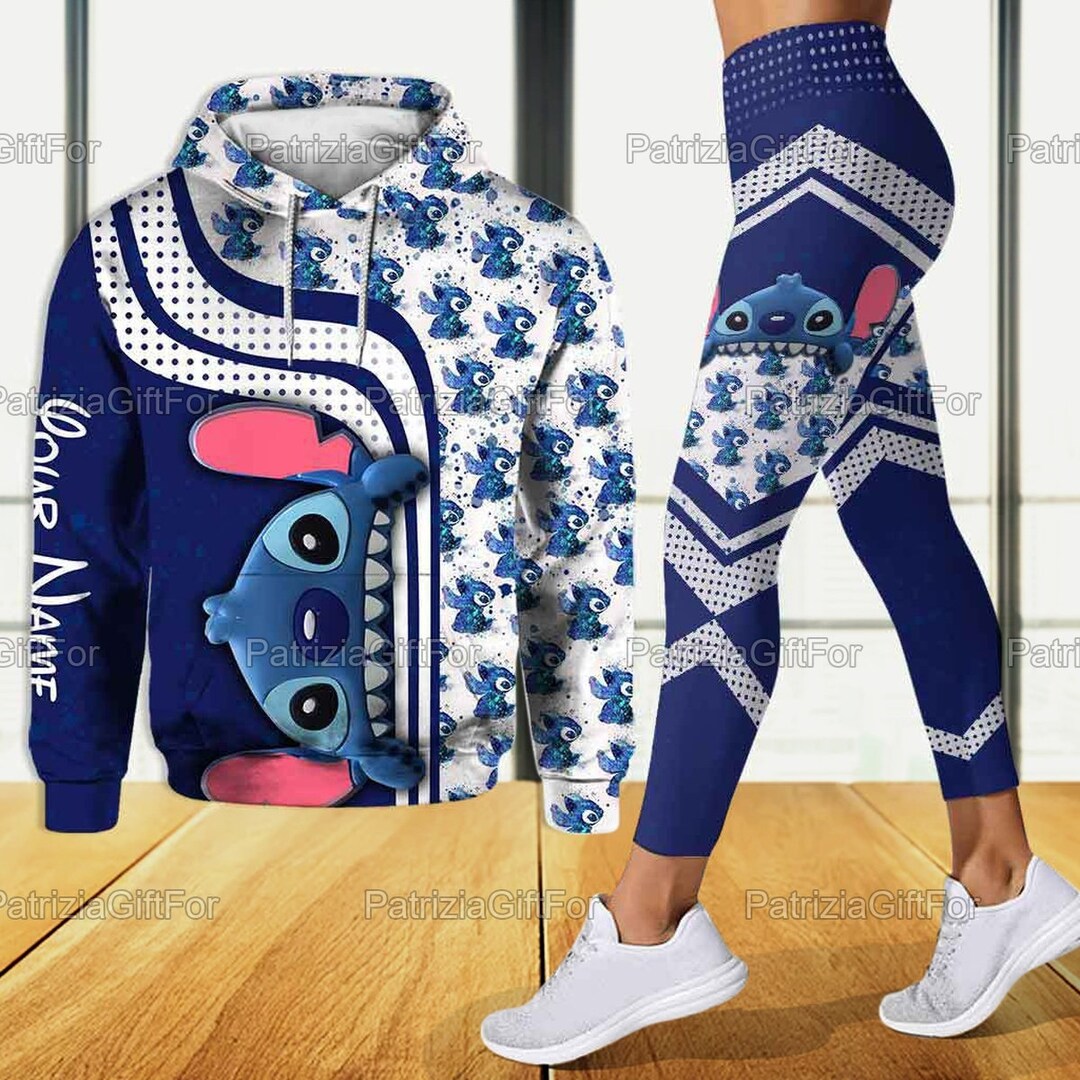 Stitch Hoodie Stitch Fitness Leggings Personalized Stitch - Etsy