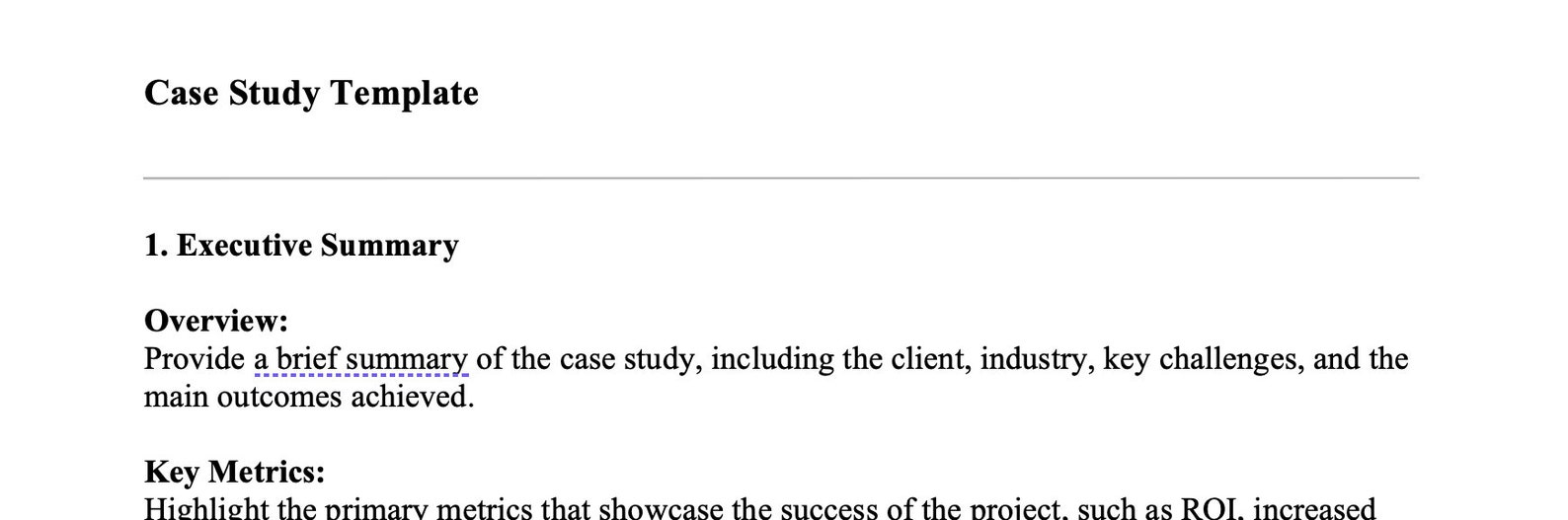Comprehensive Case Study Template - Etsy