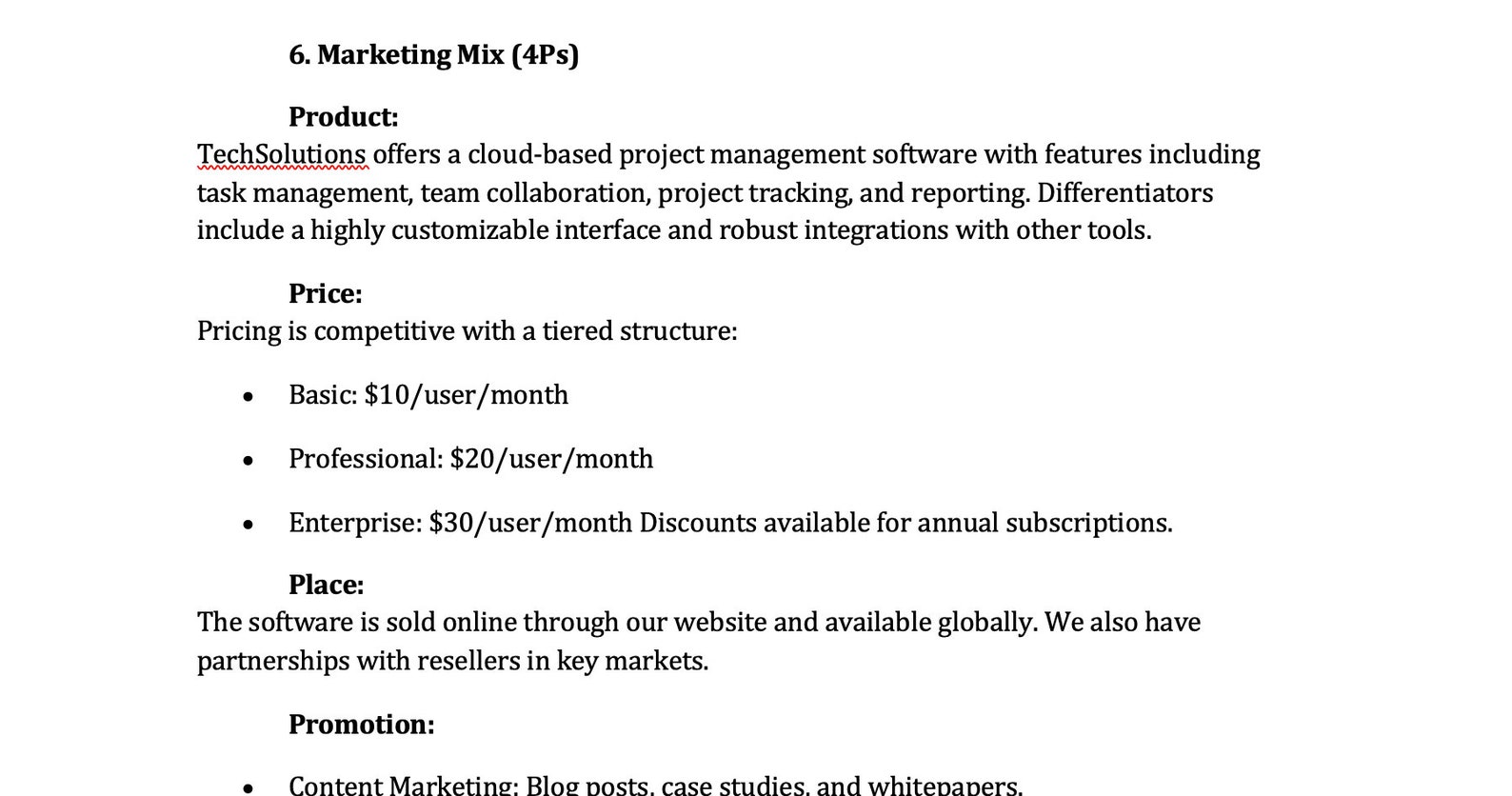 Comprehensive Marketing Strategy Plan Template | Expert Saas Business ...