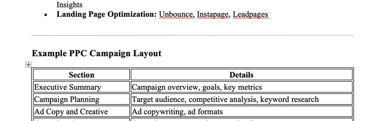 Comprehensive PPC Campaign Template - Etsy
