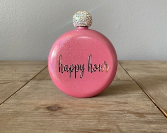 Pink Happy Hour Sign - Etsy