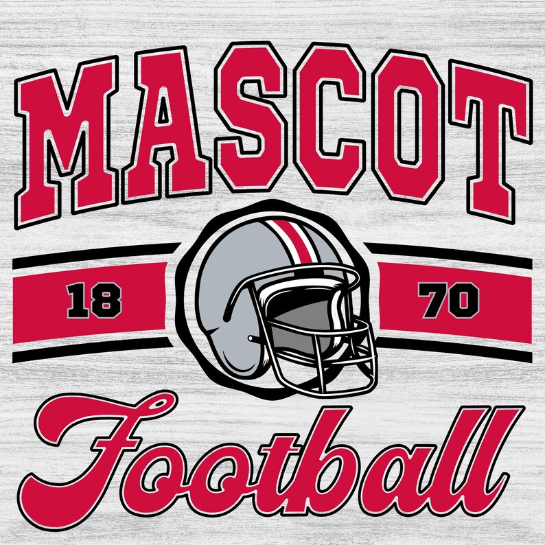 Custom Football Team T Shirt Png , Customized Football Mascot Png ...