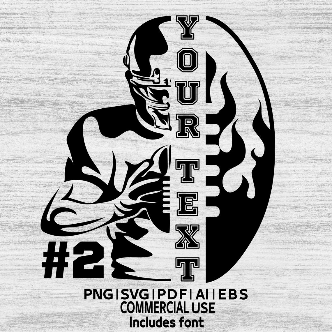 Custom Football SVG T Shirt, Customized Football PNG, Svg, Personalized ...