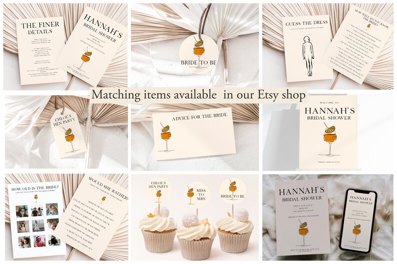 Hen Do Invite, Aperol Spritz Hen Party Invitation, Hen Do Invite ...