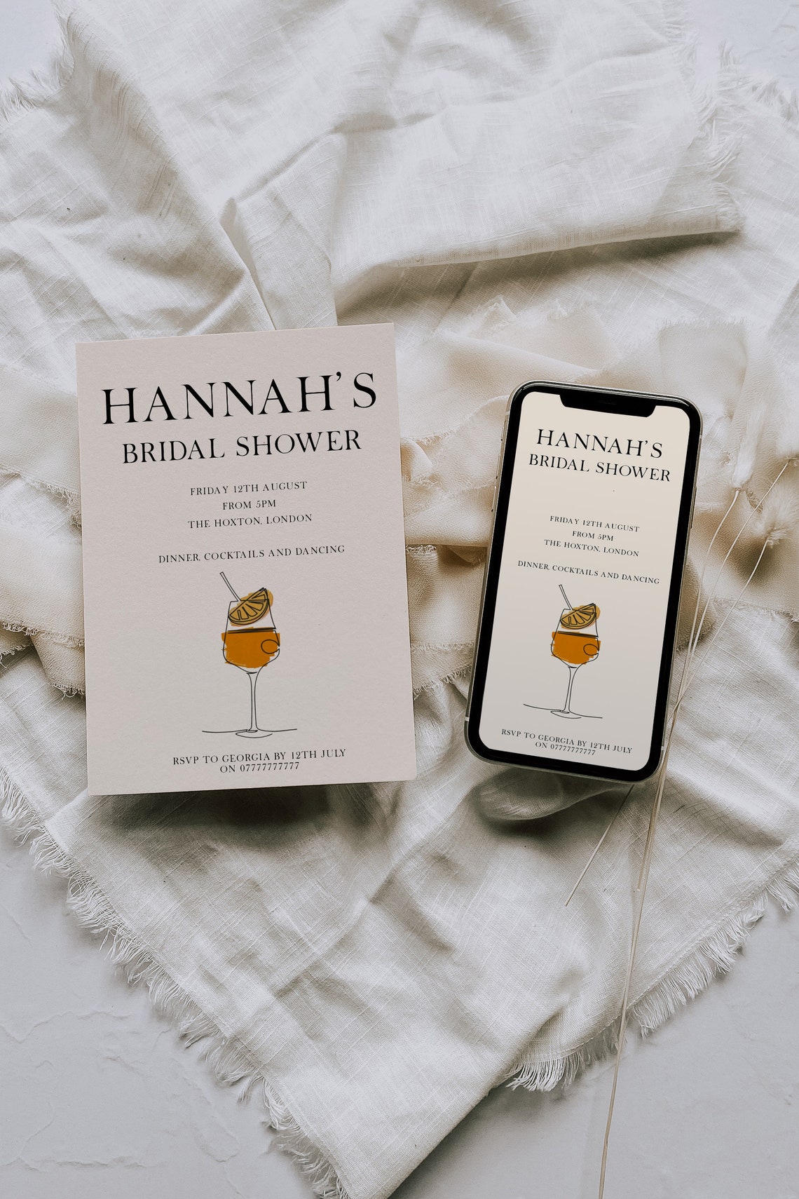 Hen Do Invite, Aperol Spritz Hen Party Invitation, Hen Do Invite ...