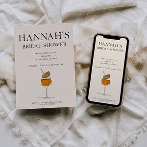 Hen Do Invite, Aperol Spritz Hen Party Invitation, Hen Do Invite ...