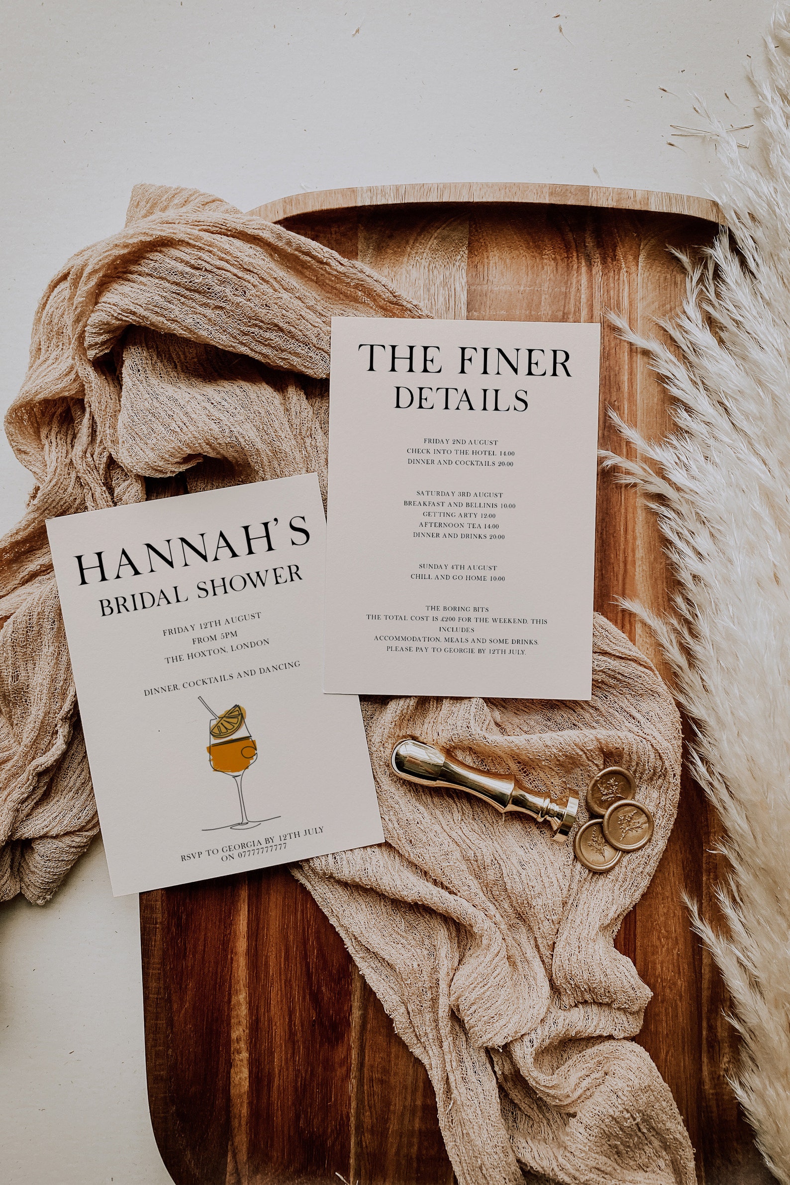 Hen Do Invite, Aperol Spritz Hen Party Invitation, Hen Do Invite ...