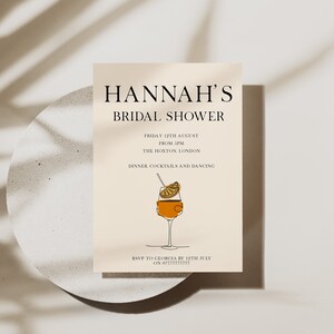 Hen Do Invite, Aperol Spritz Hen Party Invitation, Hen Do Invite ...