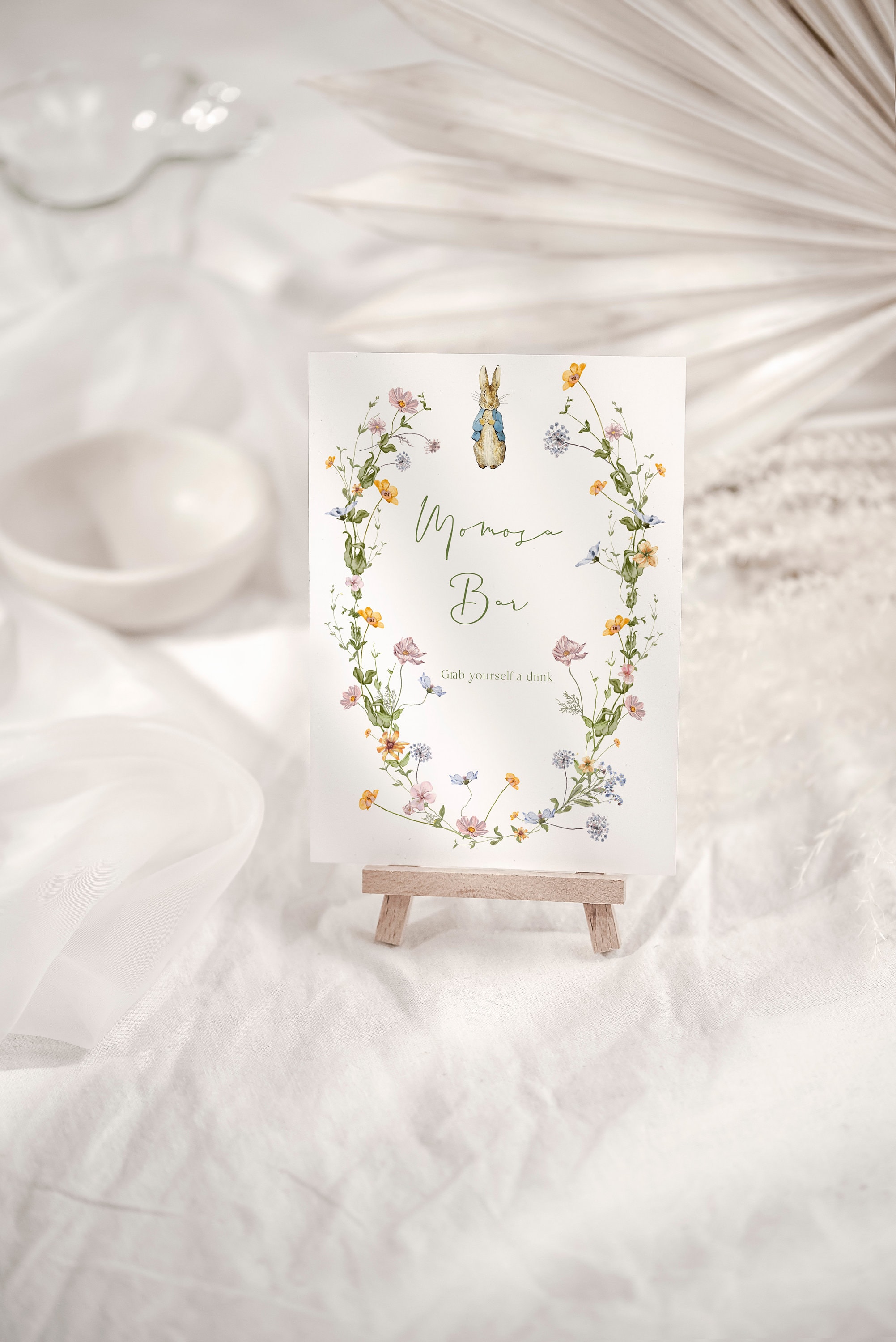 Peter Rabbit Table Sign, Peter Rabbit Baby Shower Template, Bunny ...