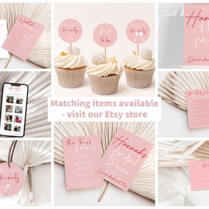 PENNY Pink, Digital Hen Party, Bridal Shower Invitation and Itinerary ...