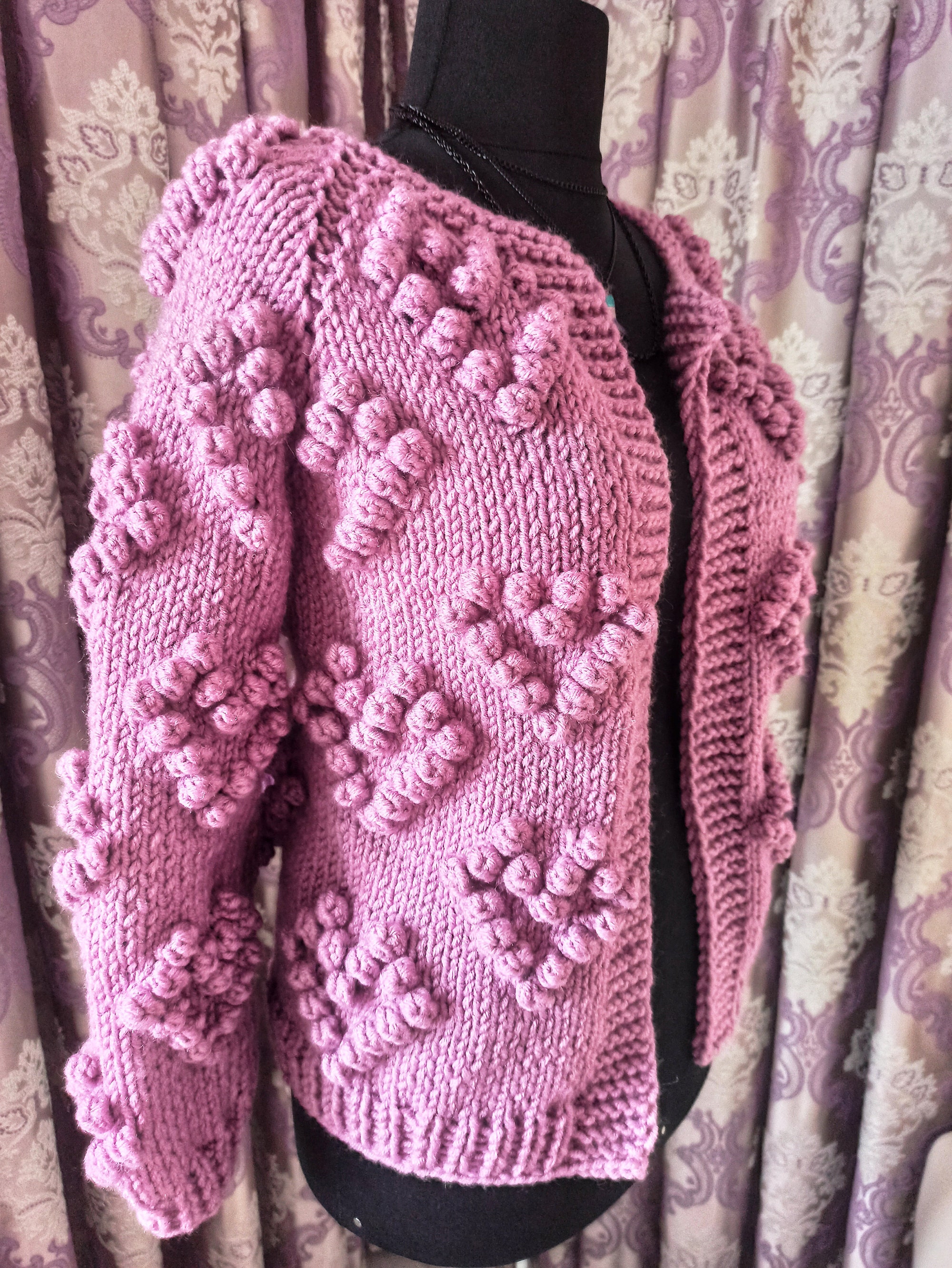 Heart Cardigan for Women, All Handknit Special Gift for Her, Handmade ...