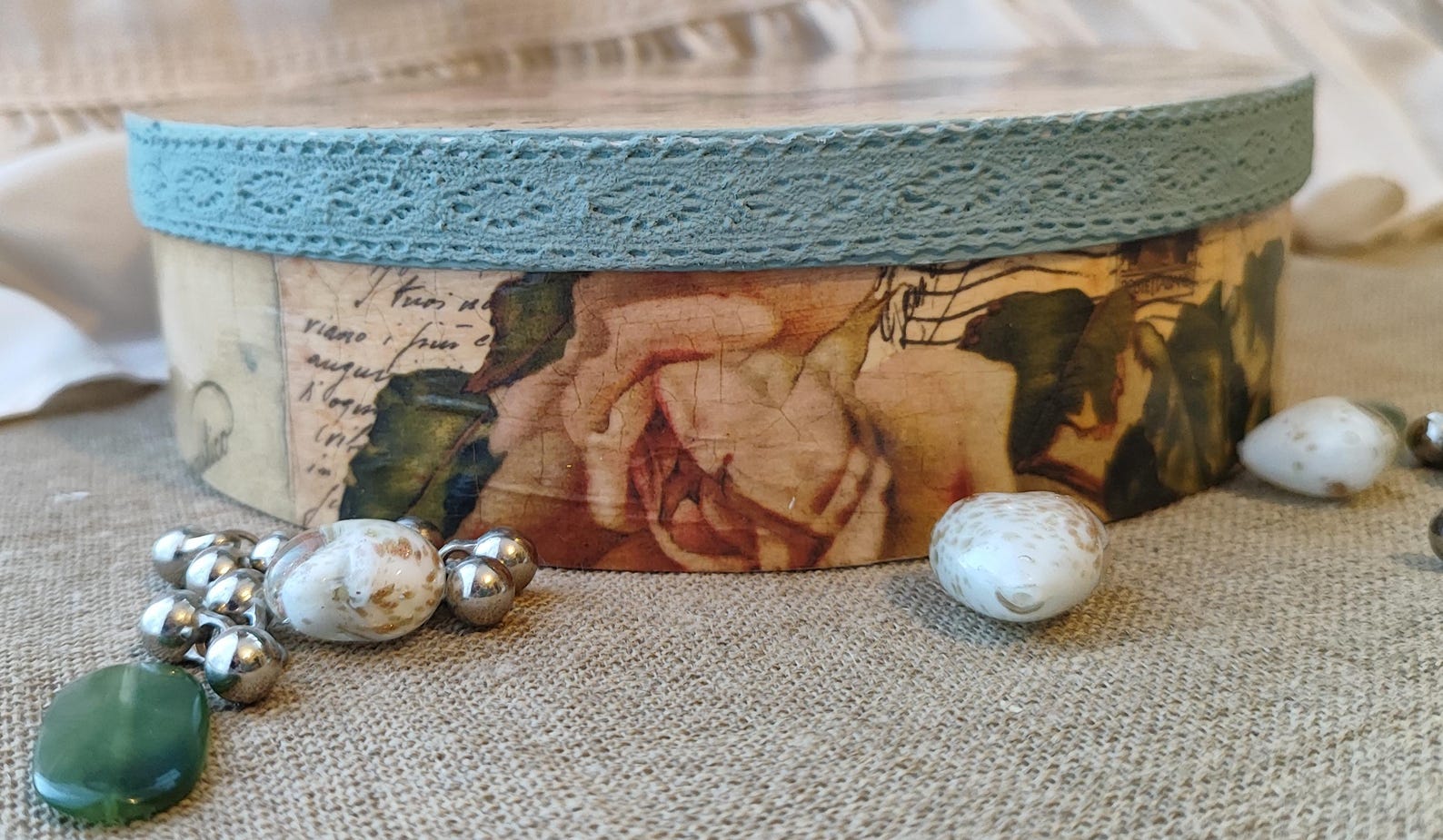 Decoupage Flower Box, Wooden Keepsake Box, Flower Vintage Box - Etsy