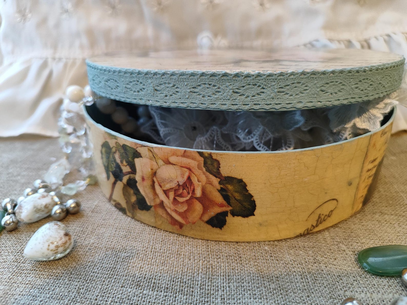 Decoupage Flower Box, Wooden Keepsake Box, Flower Vintage Box - Etsy