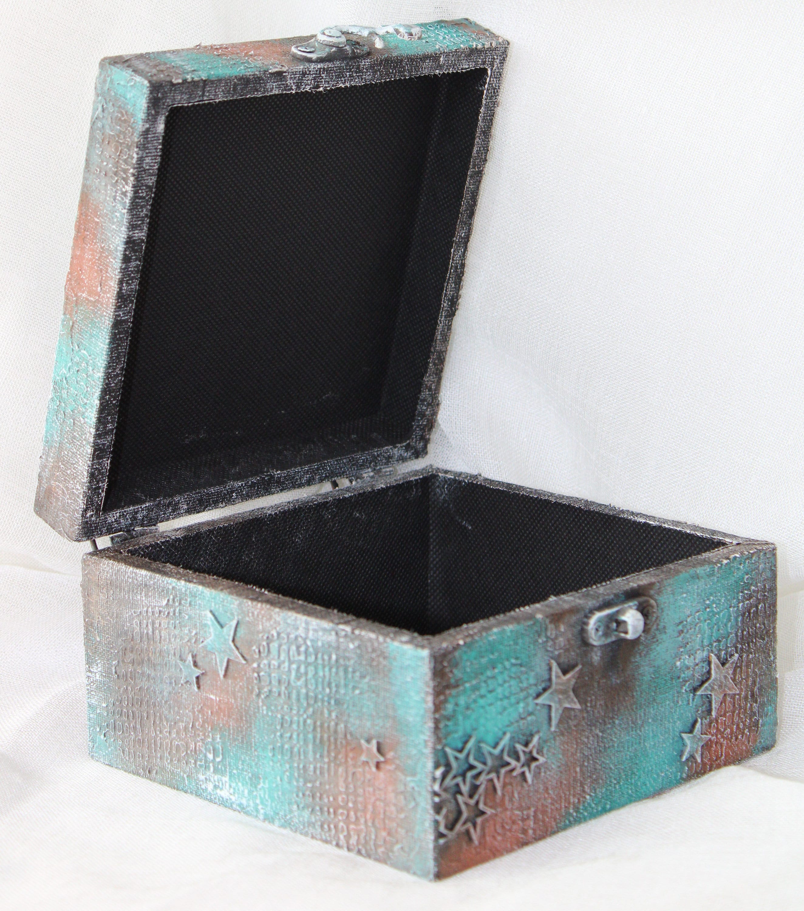 Wooden Box,mixed Media Box, Altered Box, Box for Gift, Steampunk Box ...