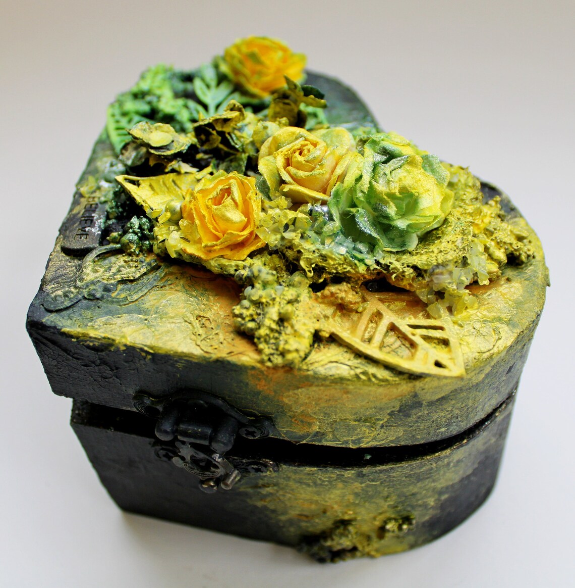 Wooden Box,mixed Media Box, Altered Box, Box for Gift, Decorative Box ...