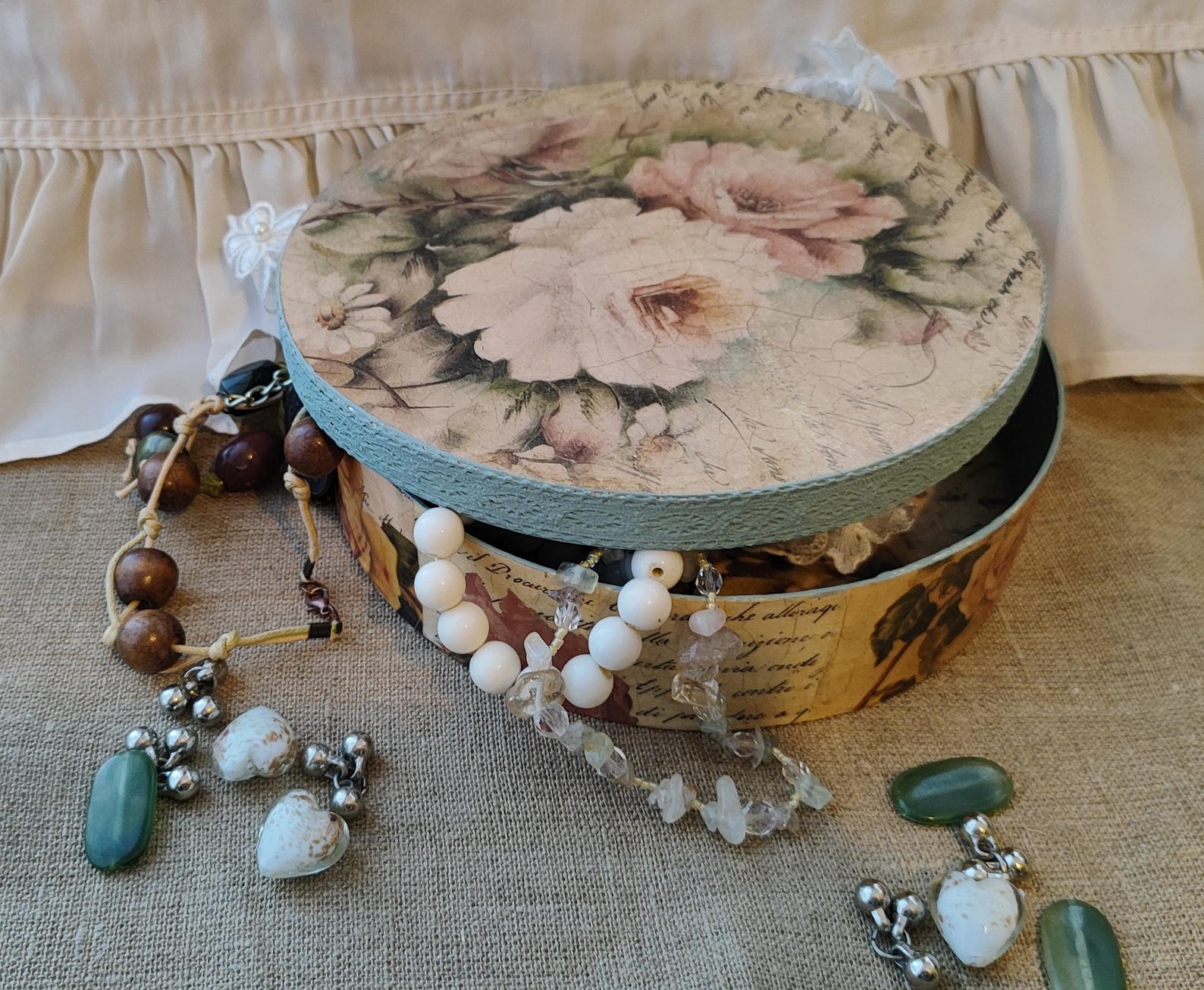Decoupage Flower Box, Wooden Keepsake Box, Flower Vintage Box - Etsy