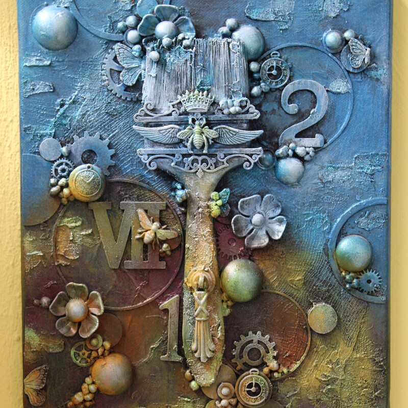 Mixed Media Canvas - Etsy