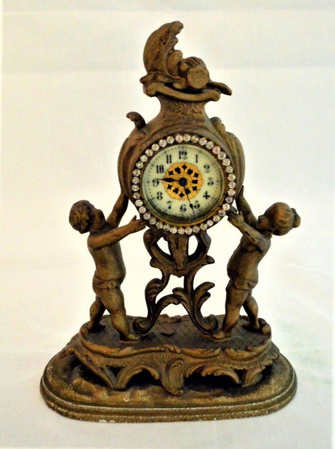 Whimsical Ornate Victorian Cherub Clock - Etsy