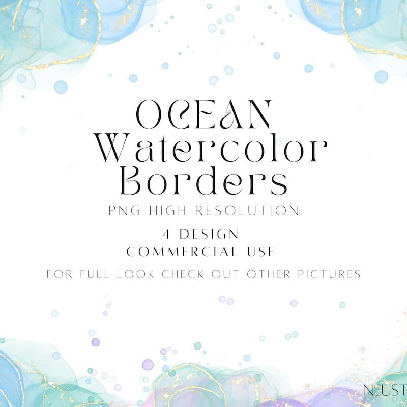 Turquoise Border - Etsy