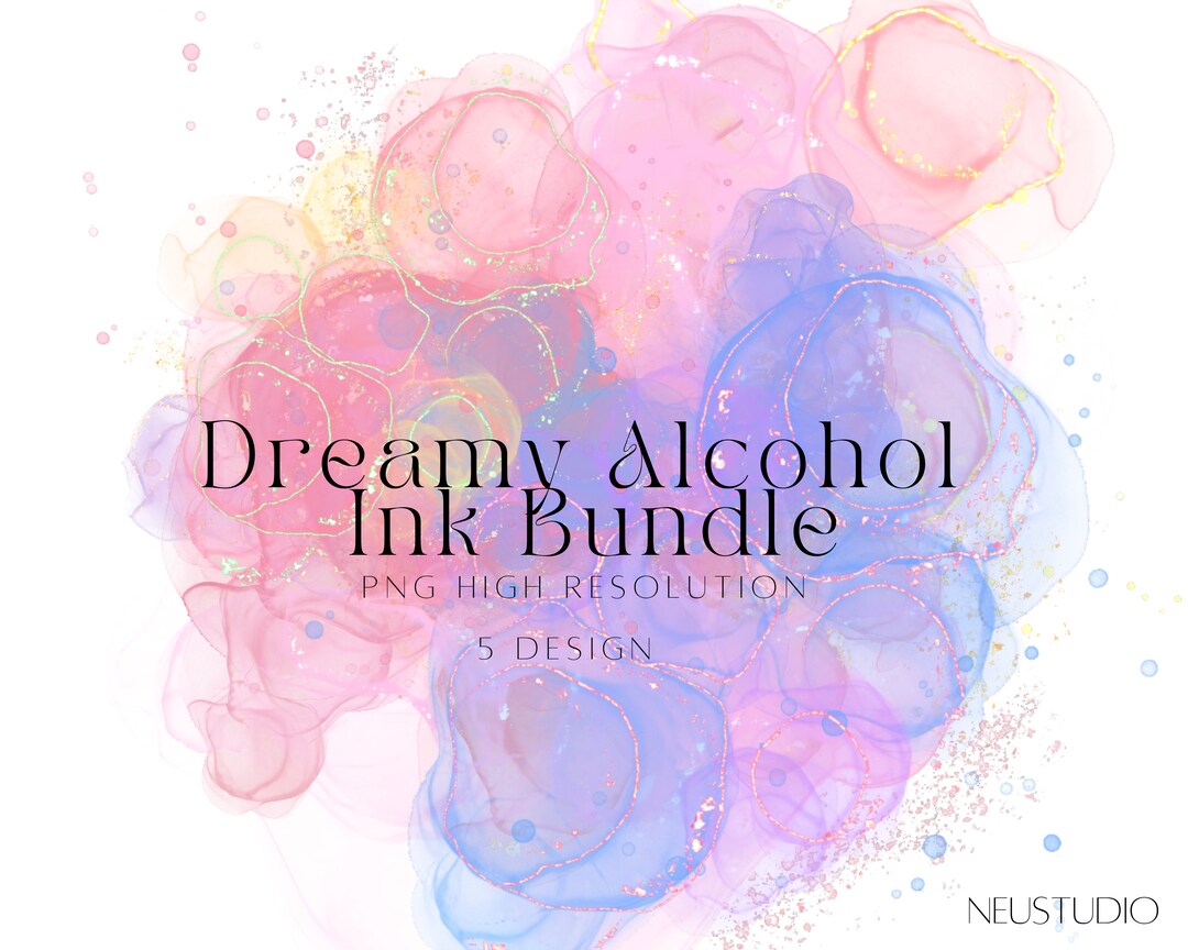 Alcohol Ink Clipart Abstract Watercolor Background PNG - Etsy