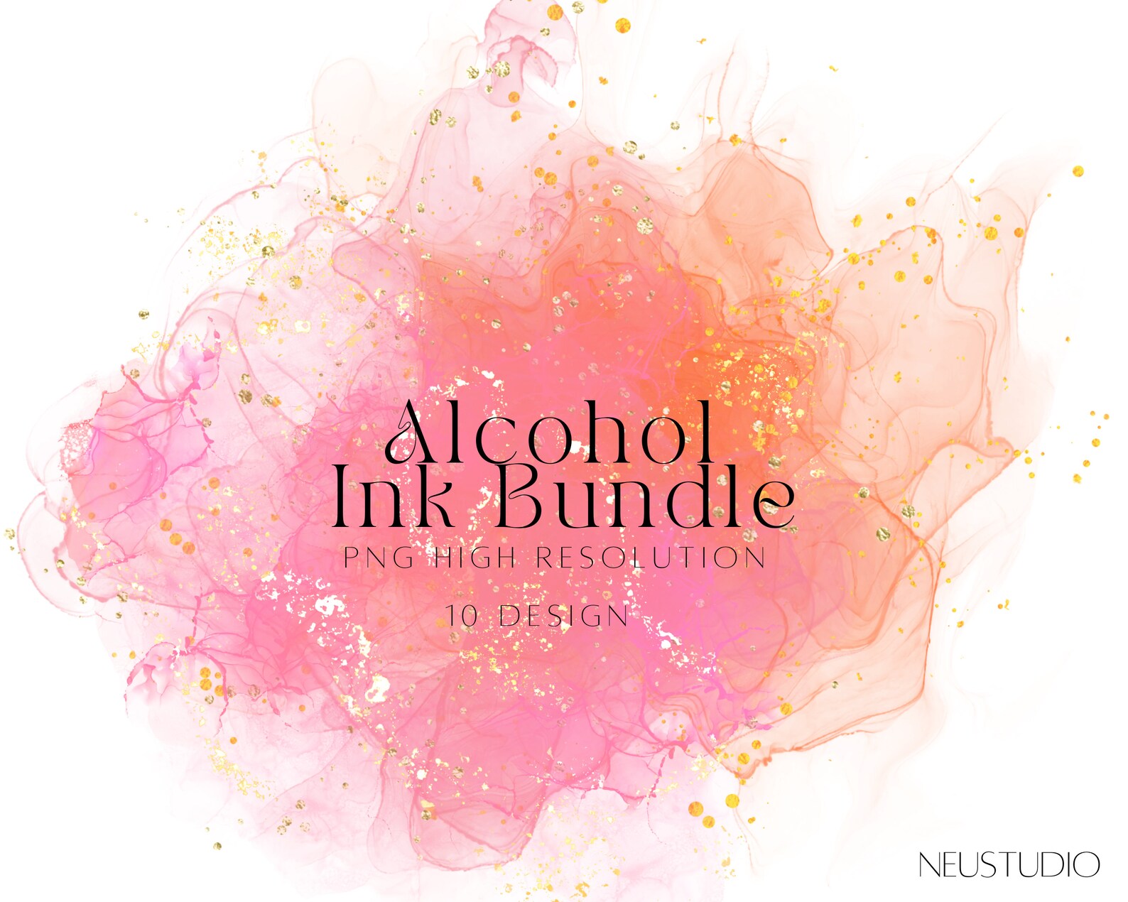 Alcohol Ink Clipart Watercolor Background PNG Pink - Etsy