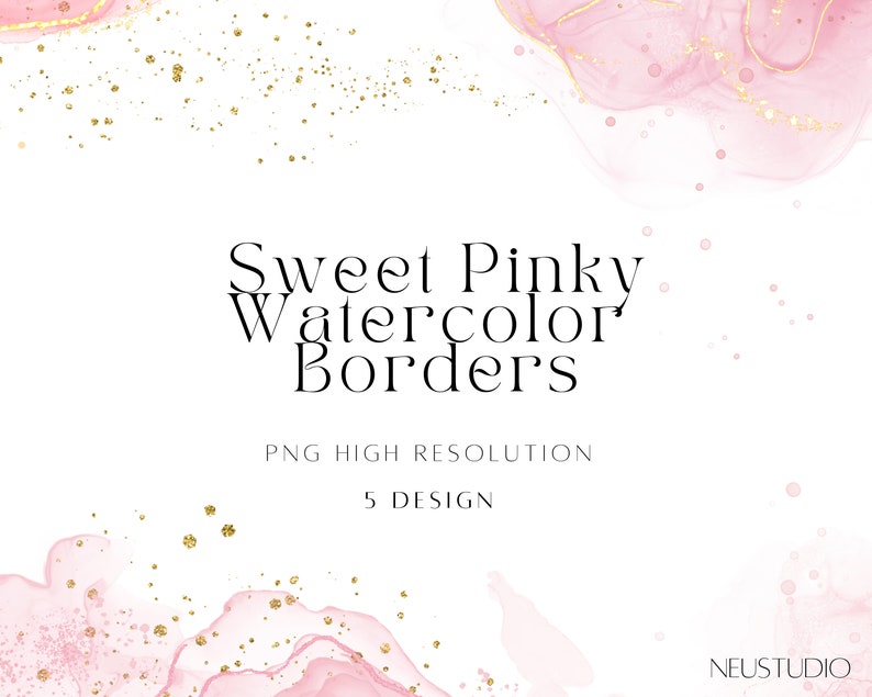 Watercolor Border Clipart Watercolor Background Png - Etsy