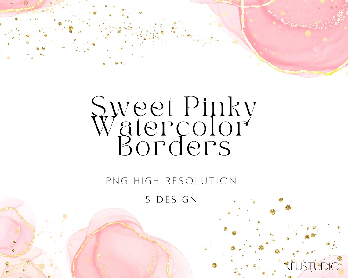 Watercolor Border Clipart Watercolor Background Png - Etsy