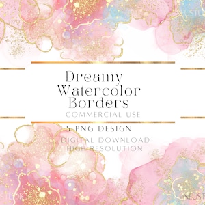 Watercolor Border Png Designs, Border Frames Clipart, Glitter Border ...