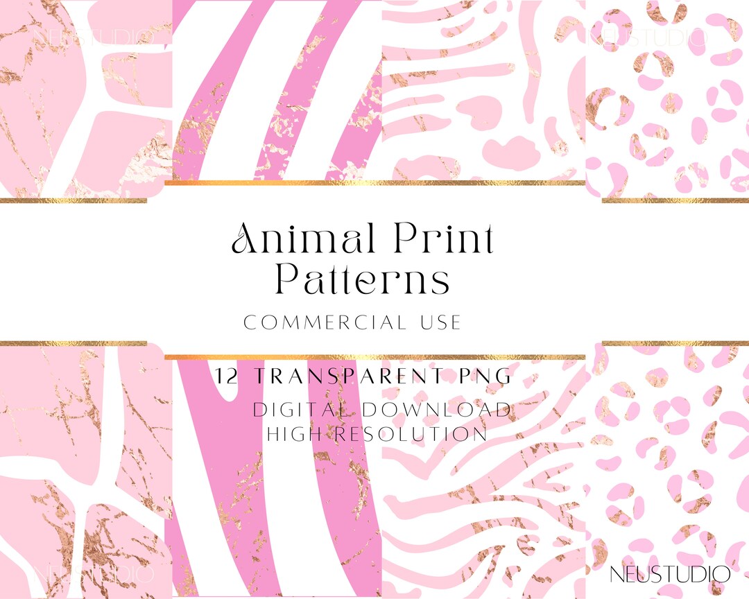 Pink Animal Print PNG, Leopard Print PNG, Cheetah Print Png, Animal ...