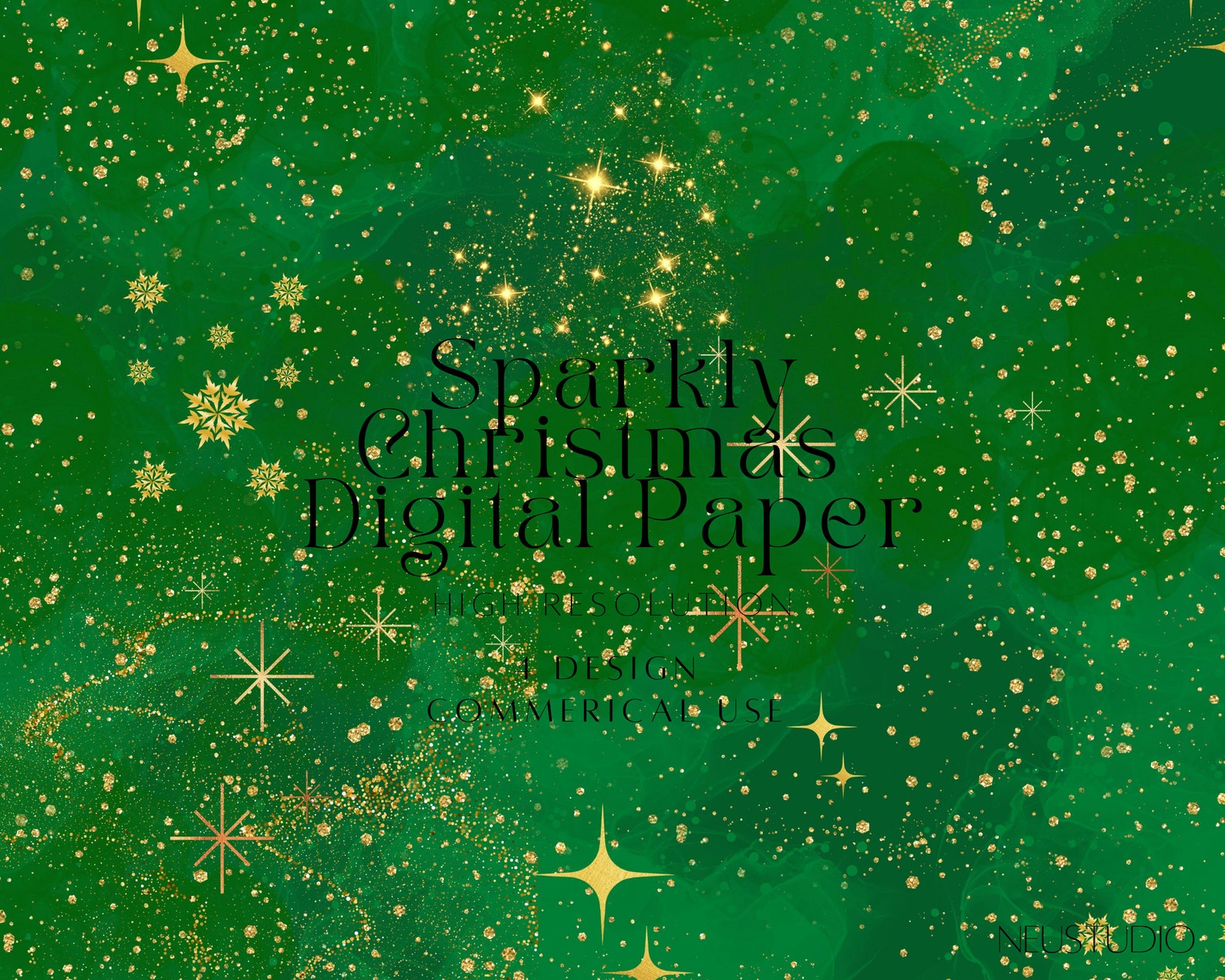 Red and Green Glitter Christmas Paper, Holiday Background (digital ...