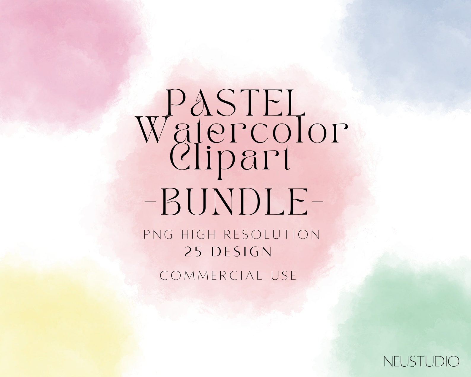 Watercolor Splashes Clipart, Watercolor Splash PNG , Pastel Watercolor ...