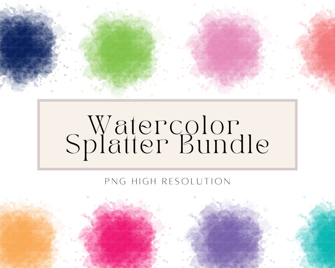 Watercolor Splashes, Paint Splatter Png, Watercolor Clipart PNG ...