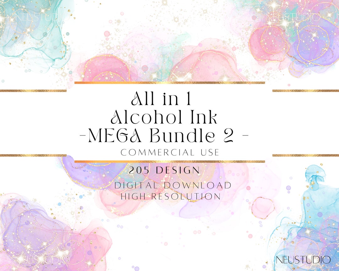 Alcohol Ink Bundle PNG Watercolor Background Watercolor Splashes ...