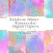 Rainbow Glitter Backgrounds, Glitter Digital Papers, Glitter Patterns ...