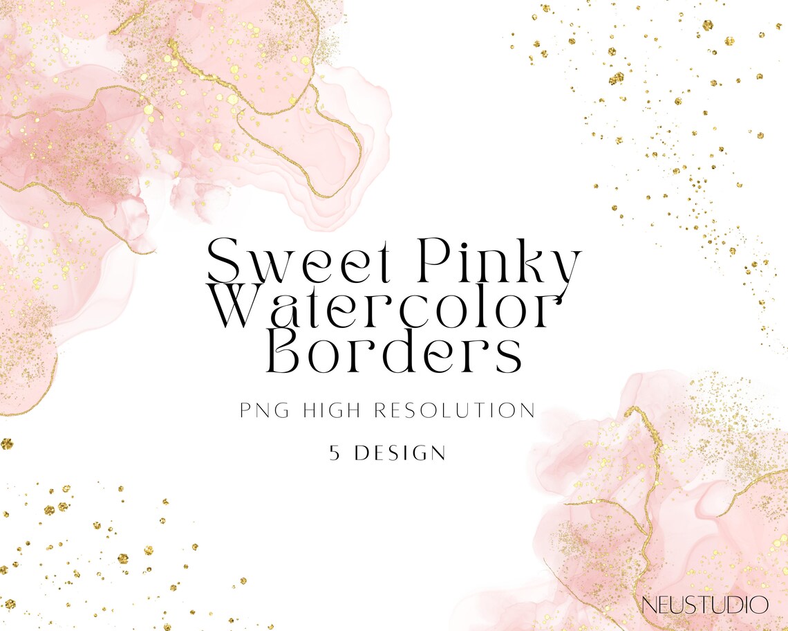 Watercolor Border Clipart Watercolor Background Png - Etsy