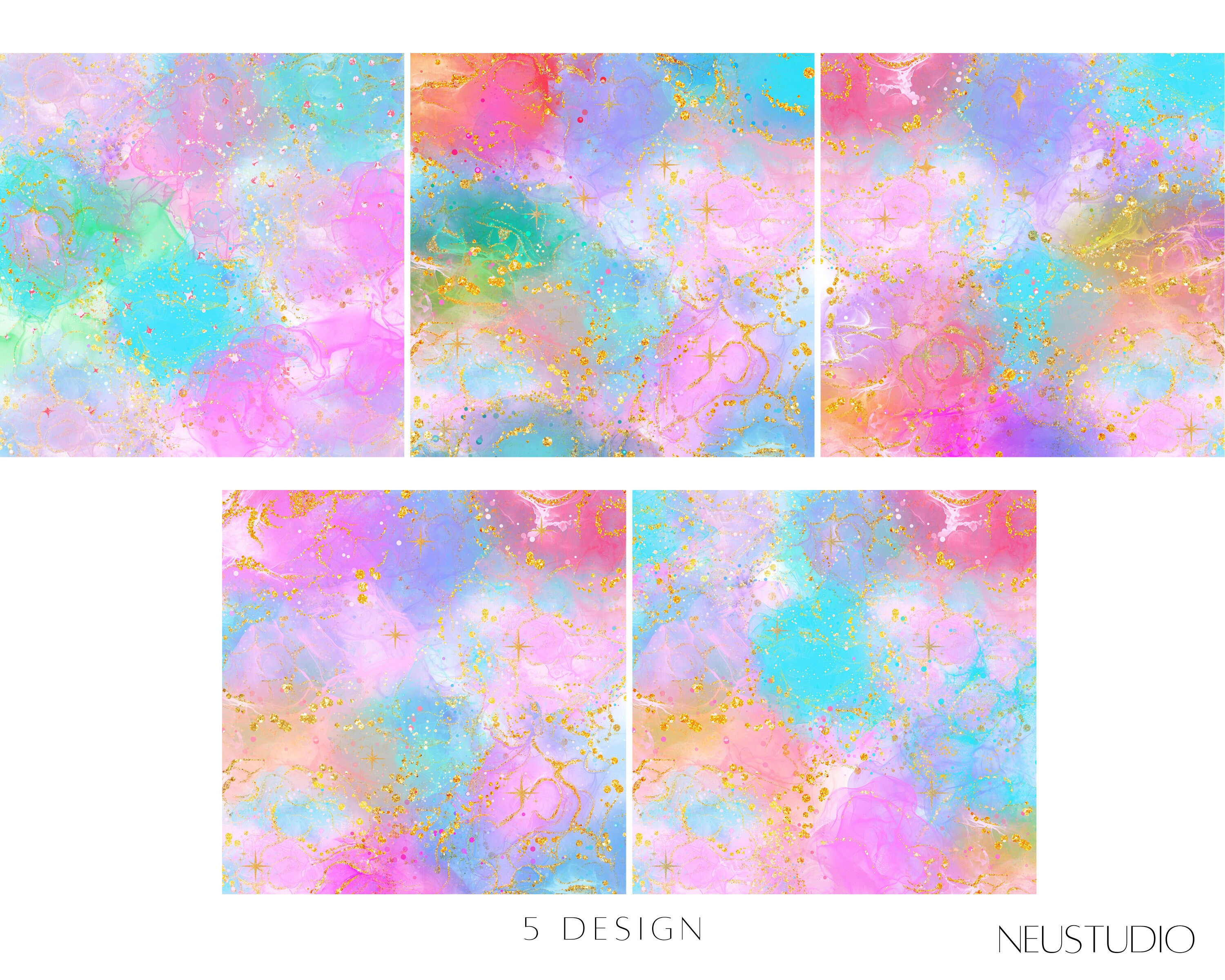 Rainbow Glitter Backgrounds Glitter Digital Papers Seamless - Etsy