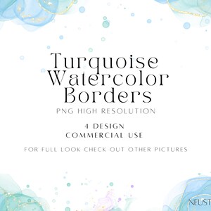 Turquoise Border PNG , Turquoise Background Png Digital Frames ...