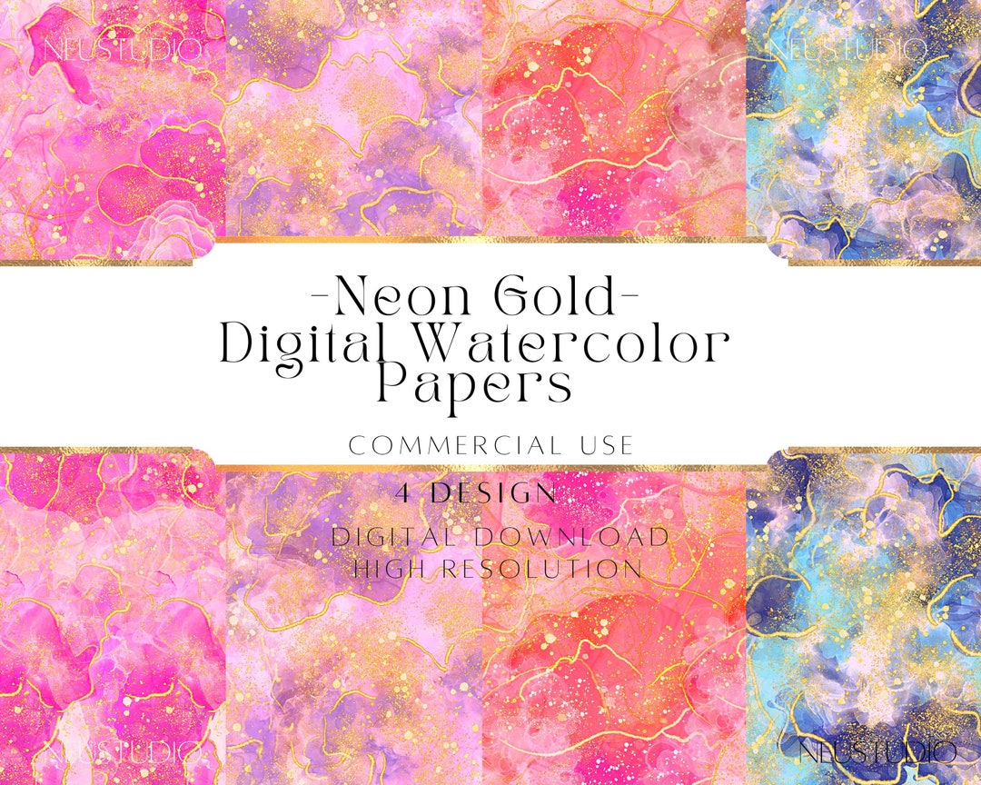 Glitter Background, Texture Digital Paper, Watercolor Digital Papers ...