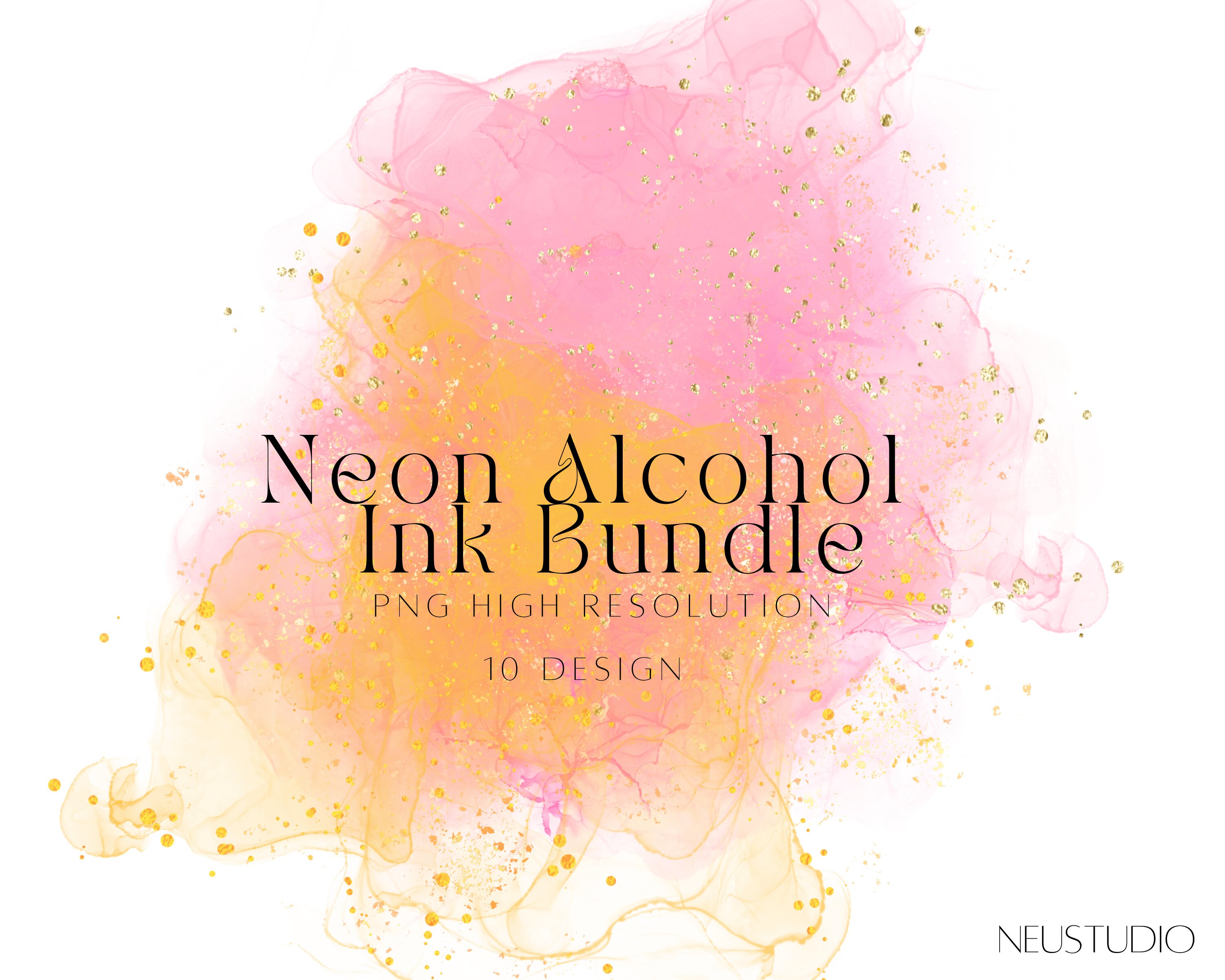 Alcohol Ink Clipart Watercolor Background PNG Pink - Etsy