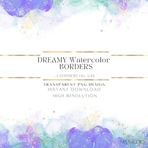 Borders PNG, Watercolor Borders Clipart, Watercolor Clipart, Watercolor ...