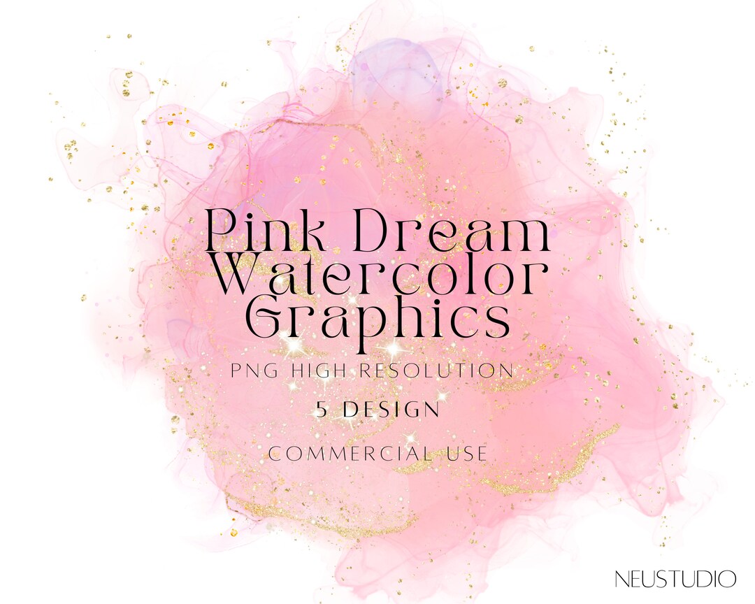 Pink Watercolor Clipart, Watercolor Background Png, Glitter Background ...