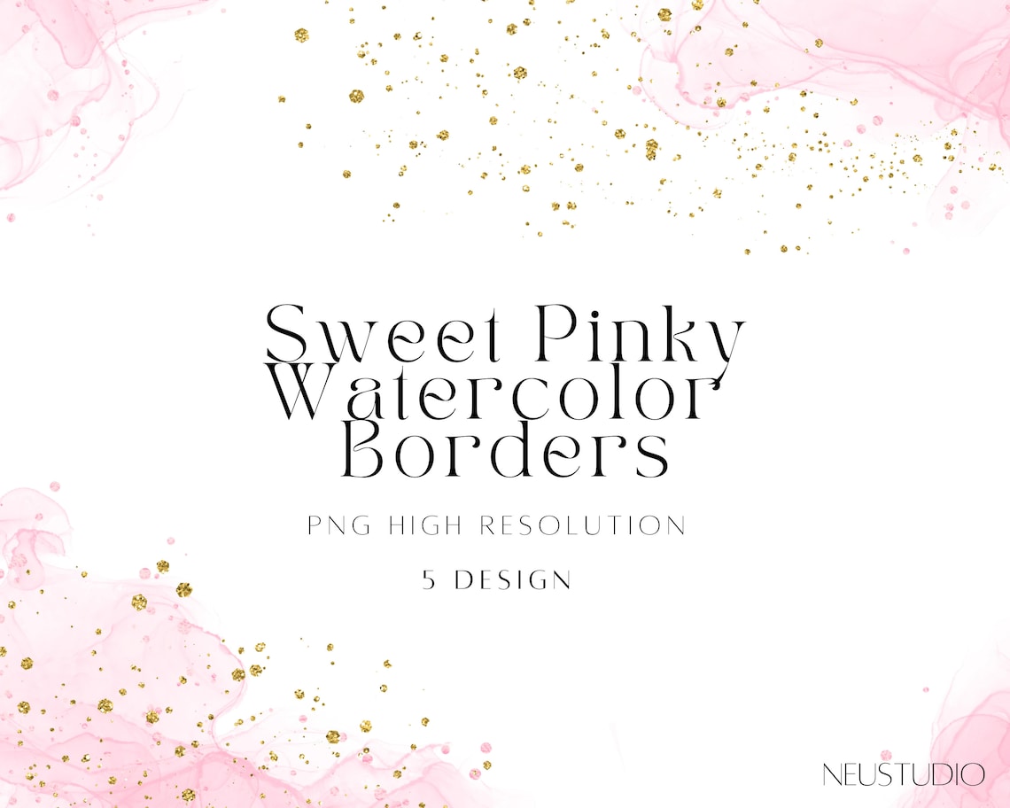 Watercolor Border Clipart Watercolor Background Png - Etsy