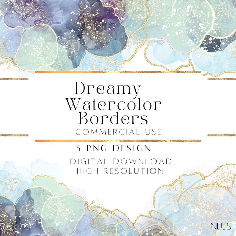 Watercolor Frames - Etsy