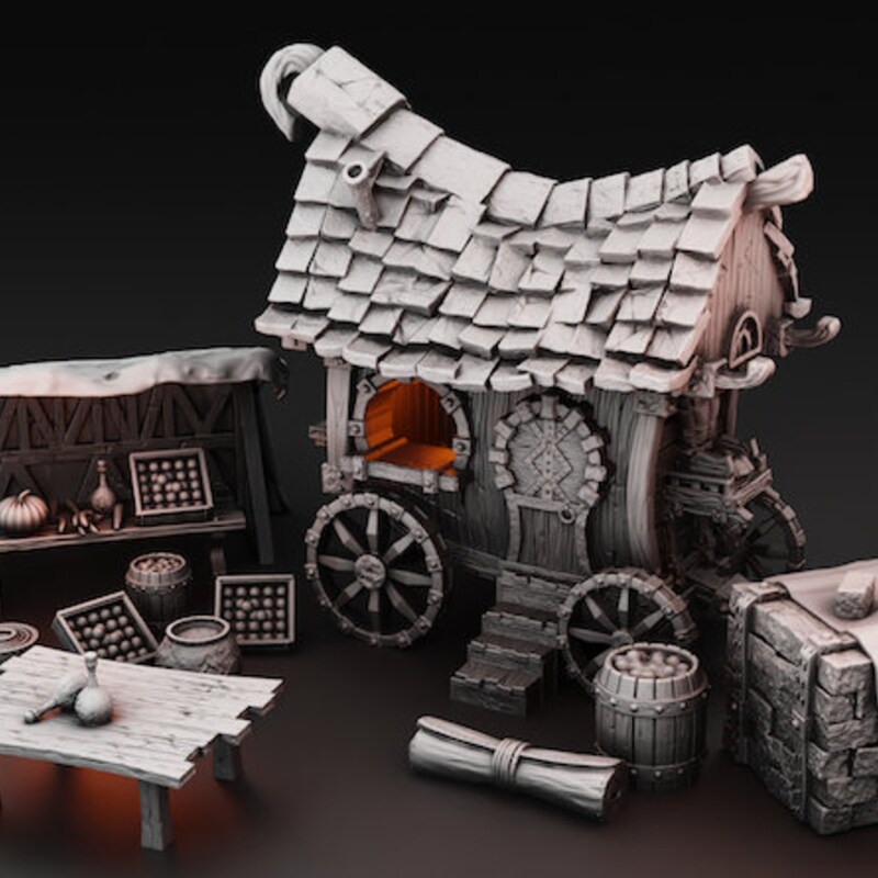 Dnd Wagons Stl - Etsy UK