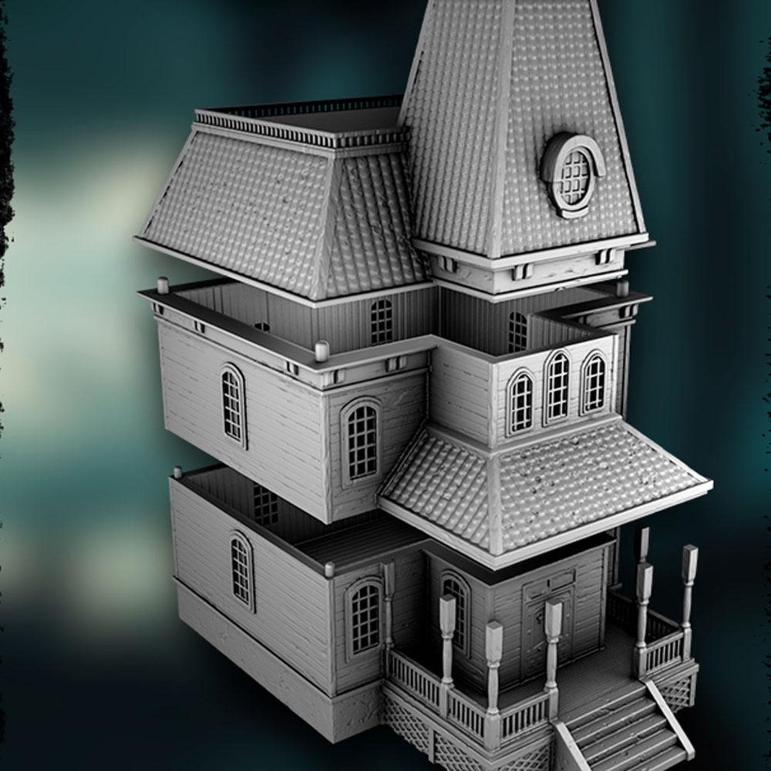 House 10 | Aristocratic Architecture | 28mm | Tabletop Scenery | STL ...