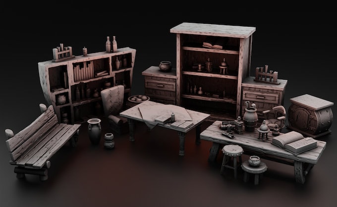 Magical Potions Shop | 28mm | Tabletop Scenery | STL Only | Dnd | RPG ...