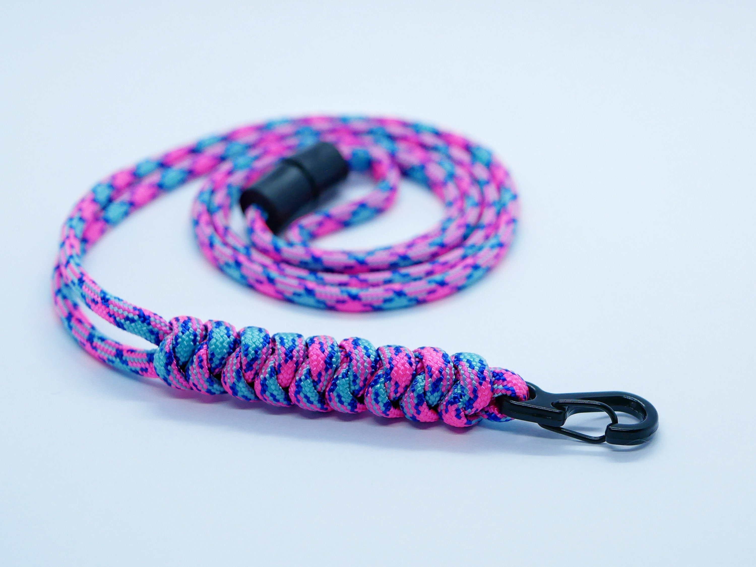 Handmade Rope Lanyard PICK YOUR COLOUR Breakaway Snap Clip - Etsy